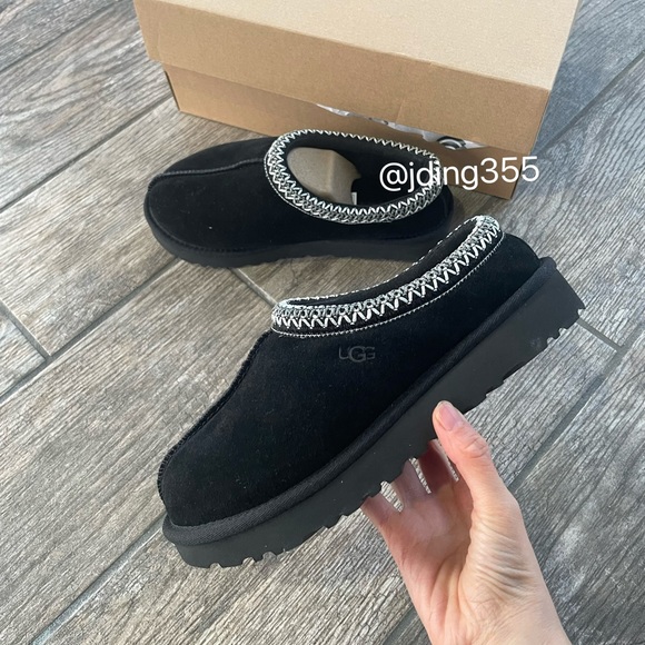 UGG | Shoes | W6 Brand New Ugg Tasman Womens Slippers Black W6eur37 | Poshmark